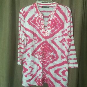 INC International Concepts Tops | Embellished Printed Top | Poshmark